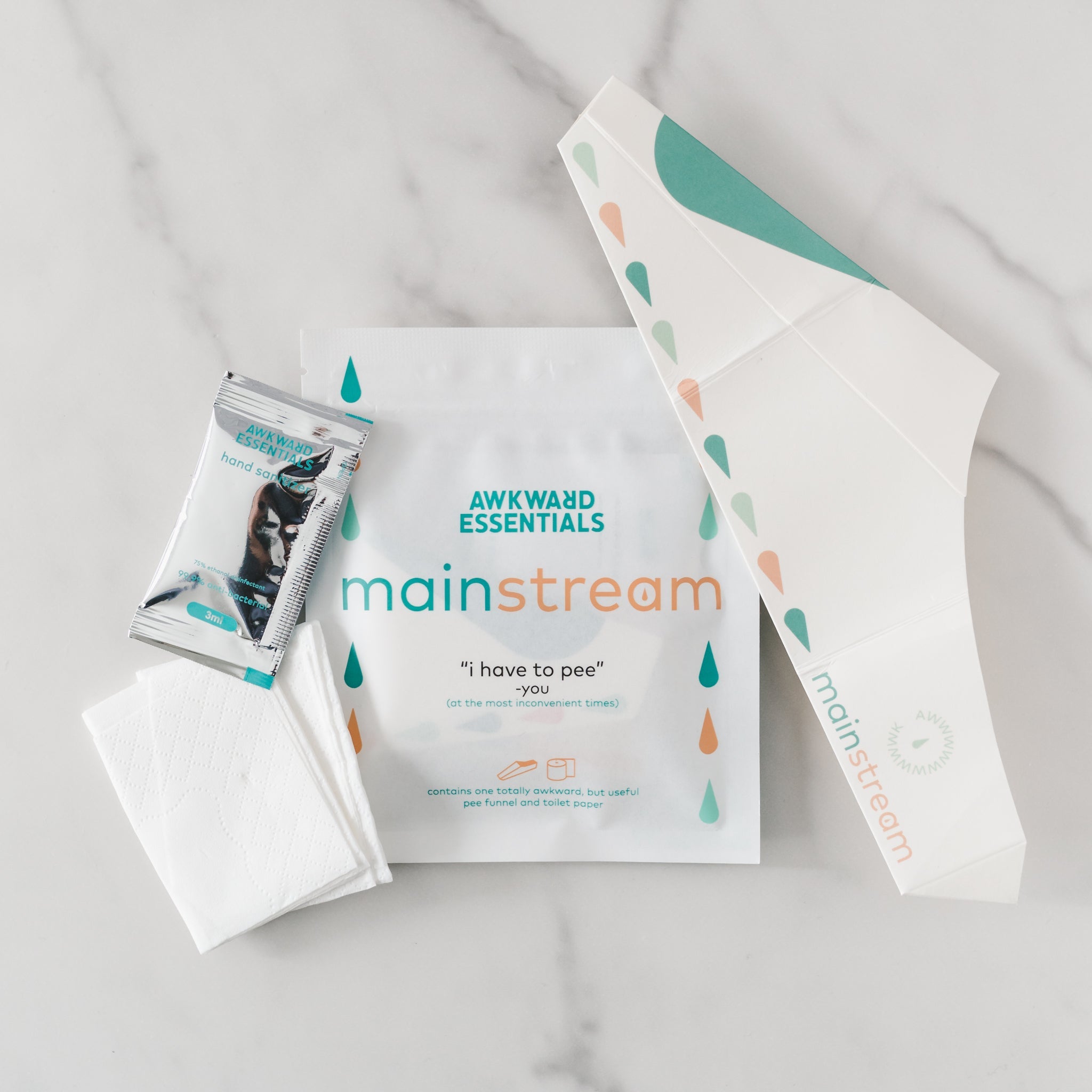 Mainstream 10 pack- Pee Funnel + TP – Awkward Essentials