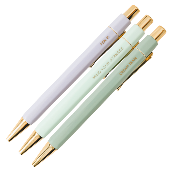 Slightly NSFW Pens (set of 3) – Awkward Essentials