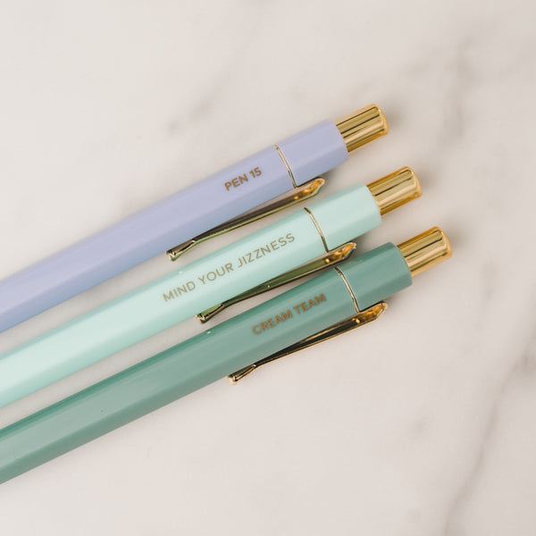 Slightly NSFW Pens (set of 3) – Awkward Essentials